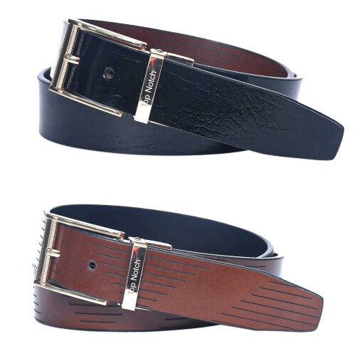 Buy Top Notch Men Genuine Leather reversible belt for office purpose ...