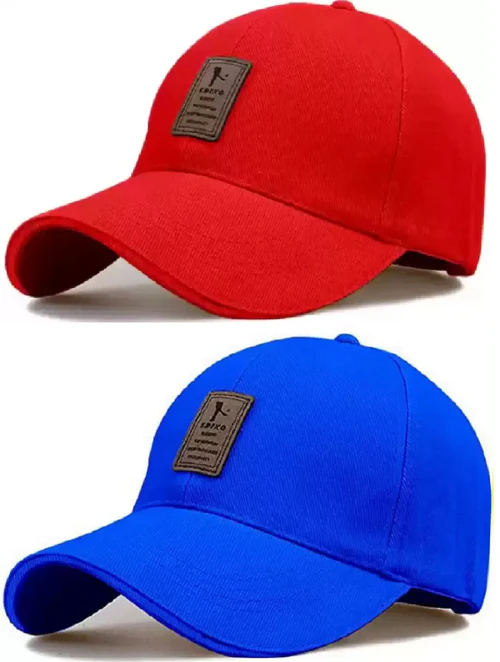 Buy BIZOLO Baseball Red & Blue Cap For Men And Women Online at Best ...
