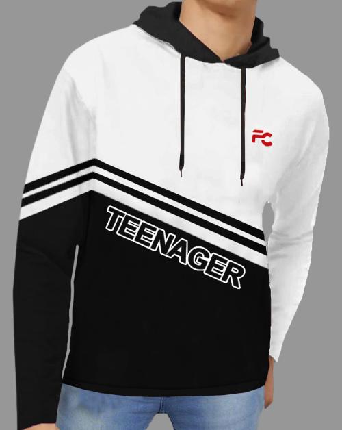 Buy FastColors MultiColor Full Sleeve Hooded Tshirt Online at Best ...