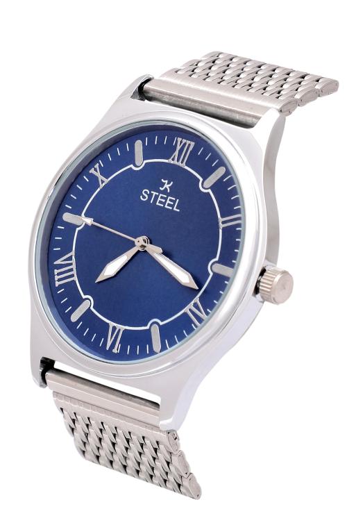 Buy JK STEEL Branded Analogue Quartz Movement Round Unique Design dark ...