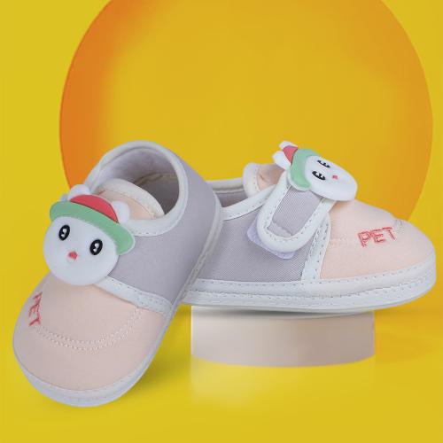 Buy BabyMoo Persian Kitty Soft Sole Anti-Slip Booties - Peach Online at ...