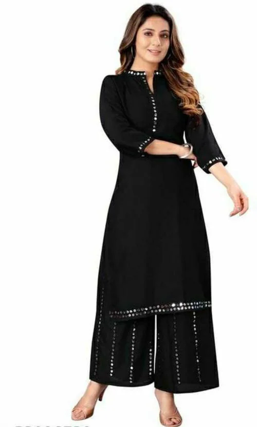 Buy Helwin Desiner Women Kurti Palazzo Set Online at Best Prices in ...