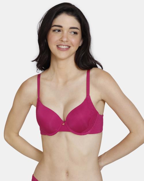 Buy Zivame Marshmallow Push-Up Wired Medium Coverage Bra - Jazzy Online at Best Prices in India ...