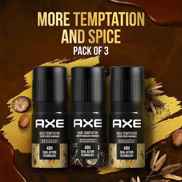 Axe Gold Temptation (2 Units) And Dark Temptation Long Lasting ...