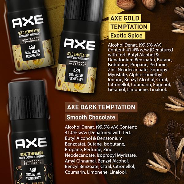 Axe Gold Temptation (2 Units) And Dark Temptation Long Lasting ...