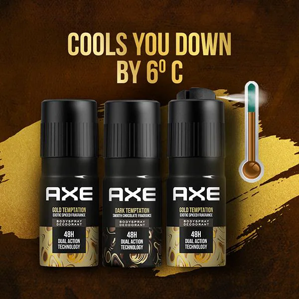 Axe Gold Temptation (2 Units) And Dark Temptation Long Lasting ...
