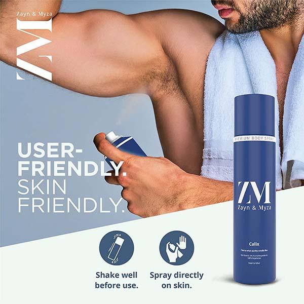 Zayn & Myza Calix No Alcohol Body Spray For Men 150 ml - JioMart