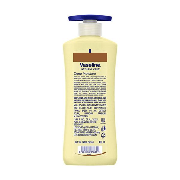 Vaseline Intensive Care Deep Moisture Body Lotion For Healthy, Glowing Skin 400 ml - JioMart