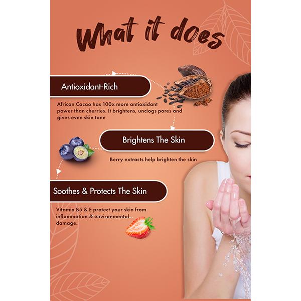 MyGlamm Super Foods Cacao & Berries Face Wash 100 ml - JioMart