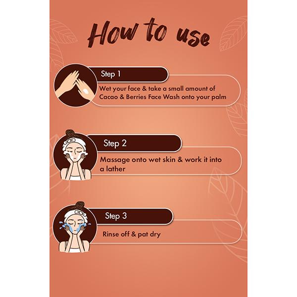 MyGlamm Super Foods Cacao & Berries Face Wash 100 ml - JioMart