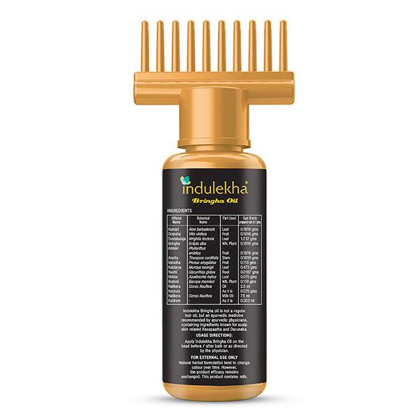 Indulekha Bringha Oil, Reduces Hair Fall and Grows New Hair, 100% Ayurvedic Oil 100 ml - JioMart