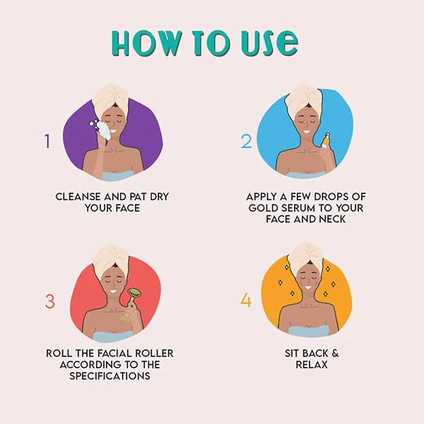 Furr Jade Roller and Gua Sha Facial Massage Kit with 24K Gold Serum by ...