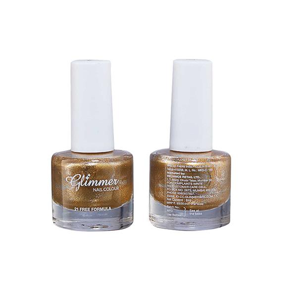 Glimmer Nail Enamel Gold Dust 8 ml - JioMart