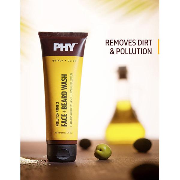 Phy Pollution Protect Face + Beard Wash 120 ml - JioMart
