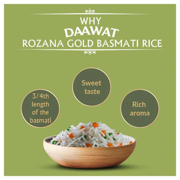Daawat Rozana Gold Basmati Rice 1 kg - JioMart