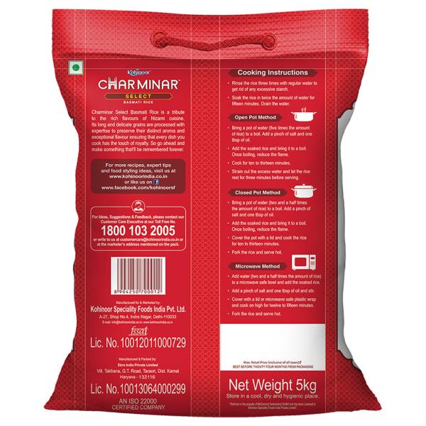Kohinoor Charminar Select Basmati Rice 5 kg - JioMart