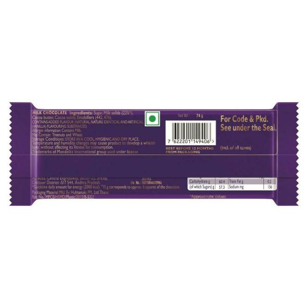 Cadbury Dairy Milk Chocolate 24 g - JioMart