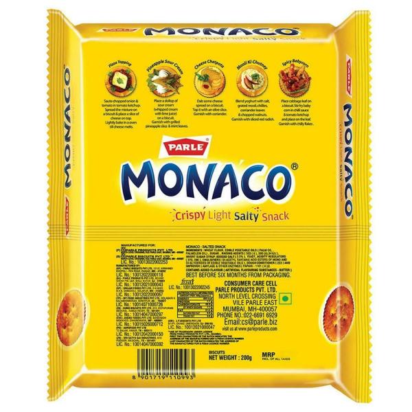 Parle Monaco Salted Biscuits 200 g - JioMart