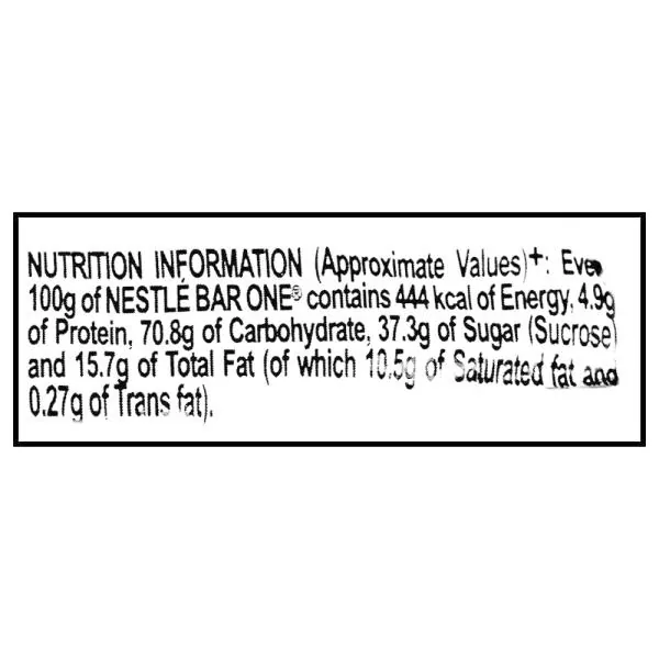 Nestle Bar One Chocolate 12 g - JioMart