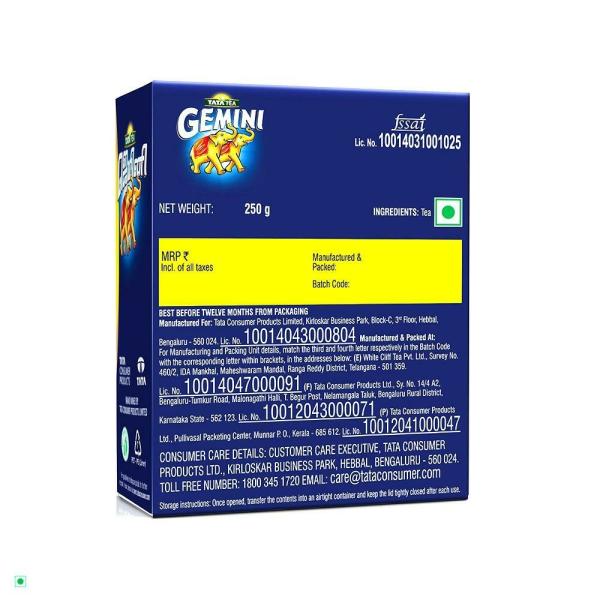 Tata Gemini Tea 250 g - JioMart