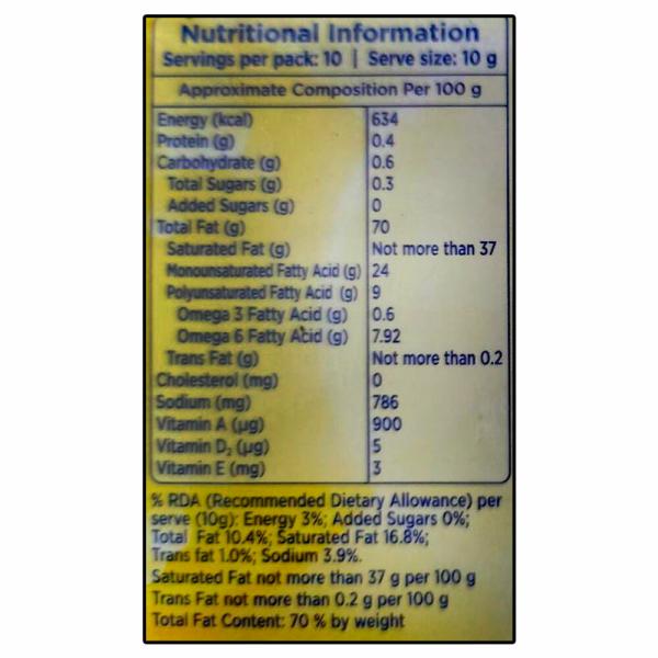 Nutralite Rich in Omega3 & Vitamins Vegetable Fat Spread 100 g (Carton ...