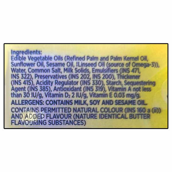 Nutralite Rich in Omega3 & Vitamins Vegetable Fat Spread 100 g (Carton ...