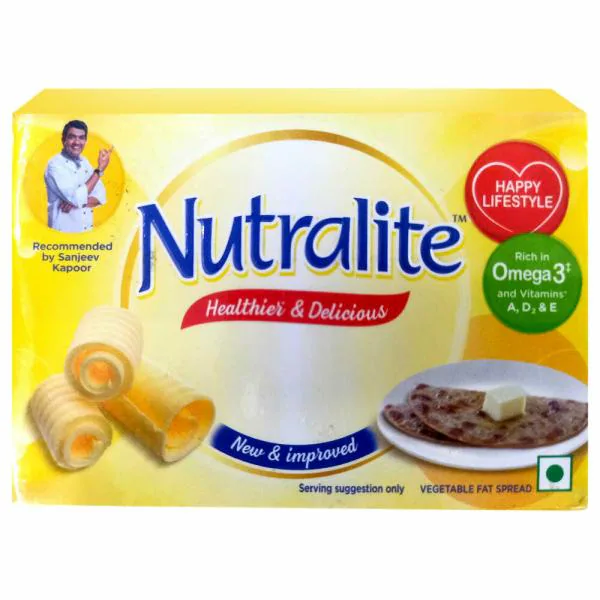 Nutralite Rich in Omega3 & Vitamins Vegetable Fat Spread 100 g (Carton ...