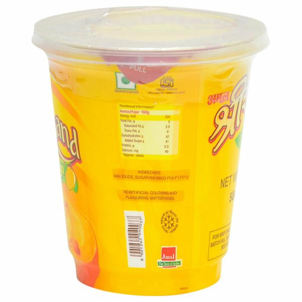 Amul Mango Shrikhand 500 g (Container) - JioMart