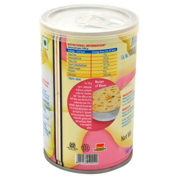Amul Mithai Mate Sweetened Condensed Milk 400 g (Tin) - JioMart