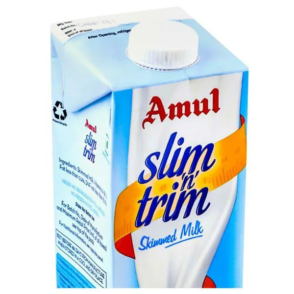 Amul Slim 'n' Trim Skimmed Milk 1 L (Tetra Pak) - JioMart