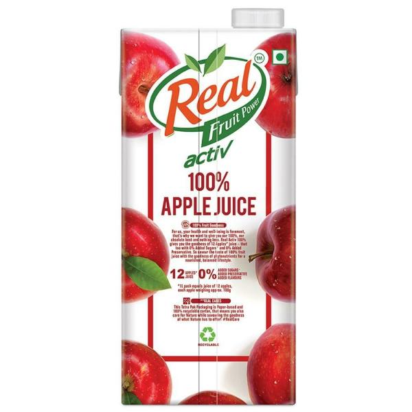Real Activ 100% Apple Juice 1 L - JioMart