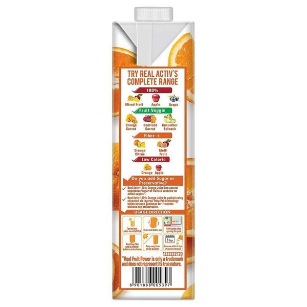 Real Active 100% Orange Juice 1 L - JioMart