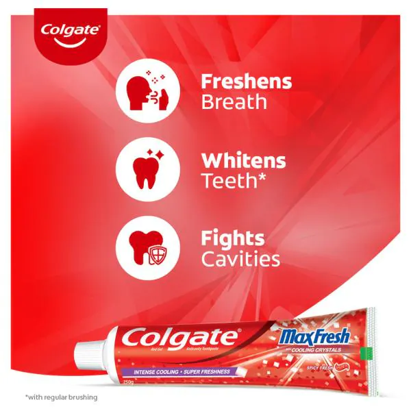 Colgate Max Fresh Spicy Fresh Red Gel Toothpaste 70 g - JioMart