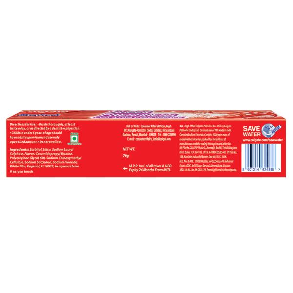 Colgate Max Fresh Spicy Fresh Red Gel Toothpaste 70 g - JioMart