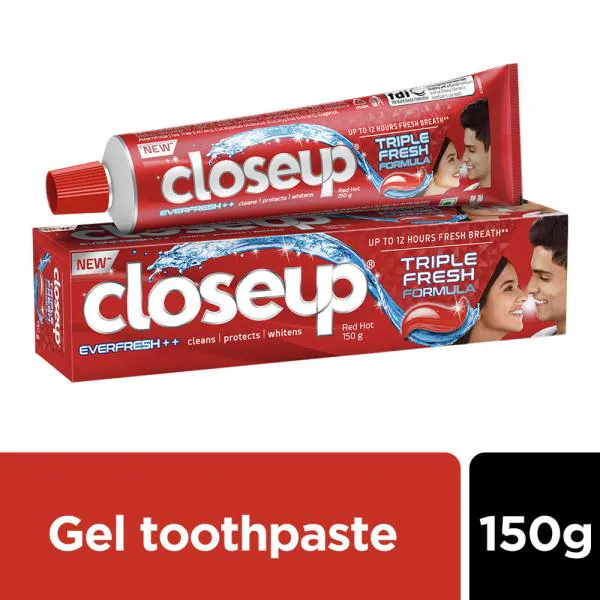 Closeup Everfresh+ Anti-Germ Red Hot Gel Toothpaste 150 g - JioMart