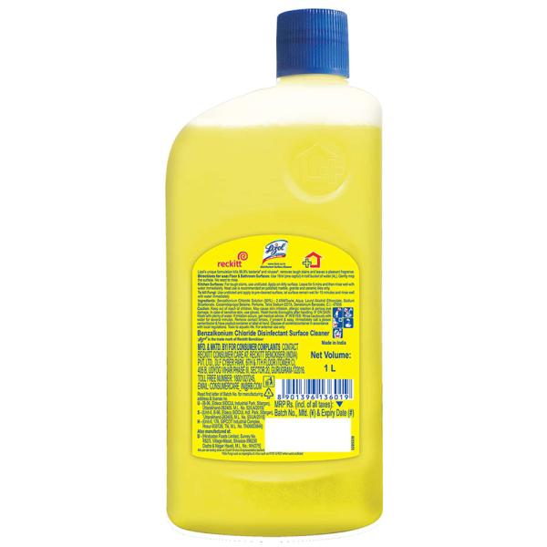 Lizol Citrus Disinfectant Surface Cleaner 1 L - JioMart