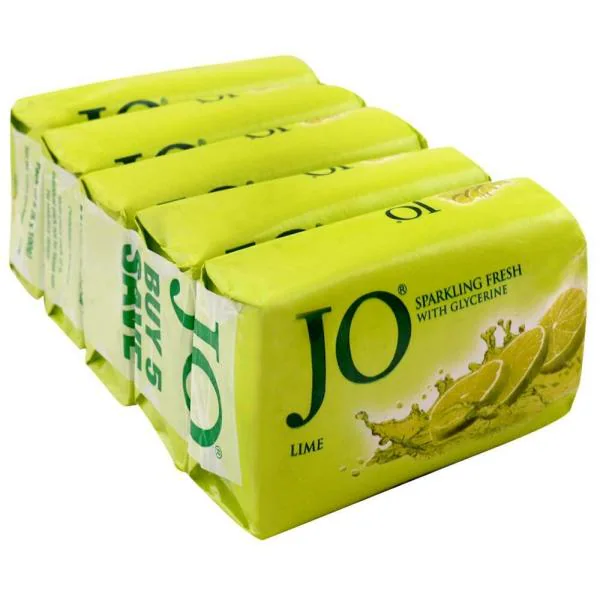 Jo Lime Sparkling Fresh Soap with Glycerine 100 g (Pack of 5) - JioMart