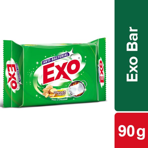 Exo Ginger Twist Anti-Bacterial Dishwash Bar 90 g - JioMart