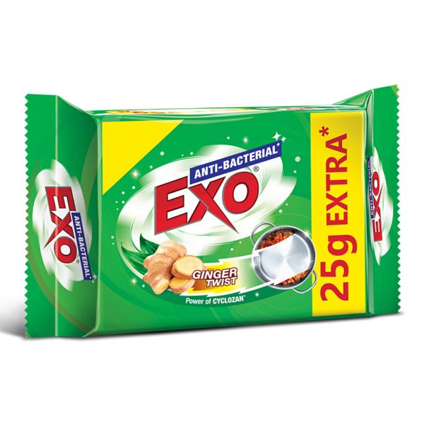Exo Touch & Shine Ginger Twist Anti-Bacterial Dishwash Bar 100 g (Get ...