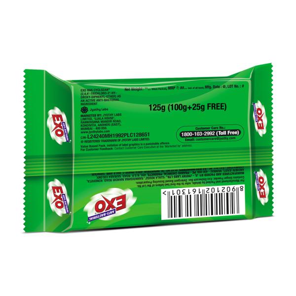 Exo Touch & Shine Ginger Twist Anti-Bacterial Dishwash Bar 100 g (Get ...