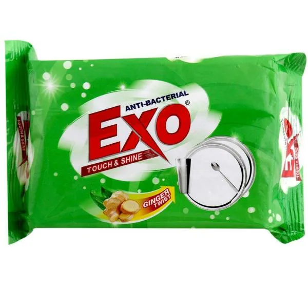 Exo Touch & Shine Ginger Twist Anti-Bacterial Dishwash Bar 300 g - JioMart