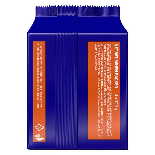 Surf Excel Detergent Bar 200 g (Pack of 4) - JioMart