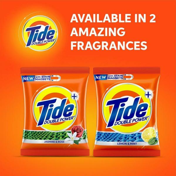 Tide Plus Double Power Lemon & Mint Detergent Powder 500 g - JioMart