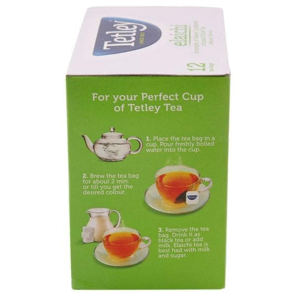 Tetley Elaichi Tea Bags 12 pcs - JioMart