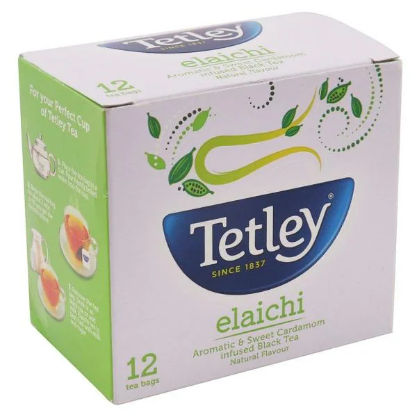 Tetley Elaichi Tea Bags 12 pcs - JioMart