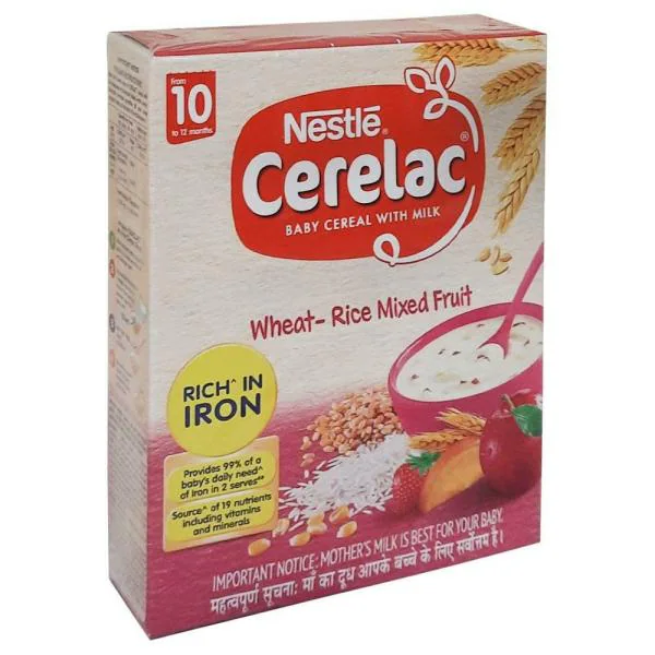 Cerelac Baby Cereal with Milk Wheat-Rice Mixed Fruit (10 to 12 months ...