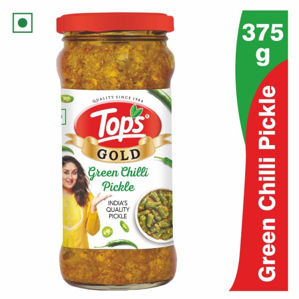 Tops Gold Green Chilli Pickle 375 g - JioMart