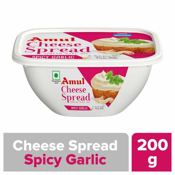 Amul Garlic Cheese Spread 200 g (Cup) - JioMart