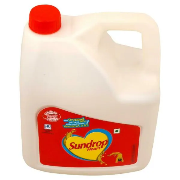 Sundrop Heart Rice Bran Based Blended Oil 5 L - JioMart