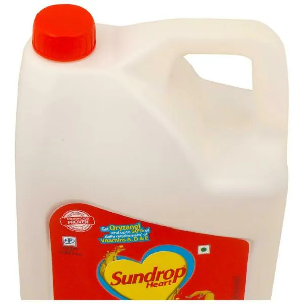 Sundrop Heart Rice Bran Based Blended Oil 5 L - JioMart